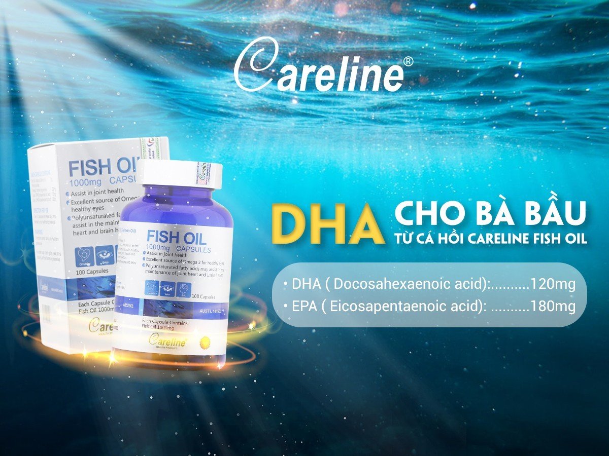 DHA cho bà bầu từ cá hồi Careline Fish Oil